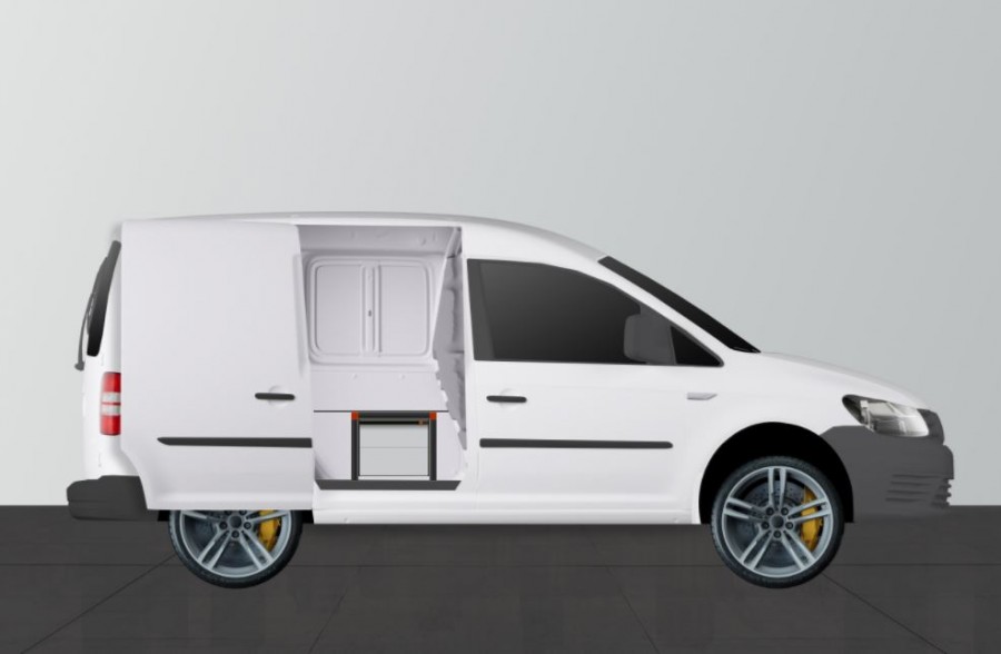 Dubbelgolv VW Caddy L1 2004- H: 360mm 3-Lådor STD | Work System