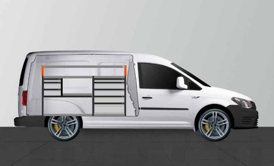 Bilinredning V-Pro Advance till VW Caddy Maxi | Work System